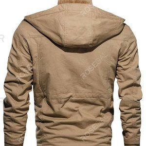 Rosegal | Jackets & Coats | Faux Fur Lined Waist Drawstring Cargo ...